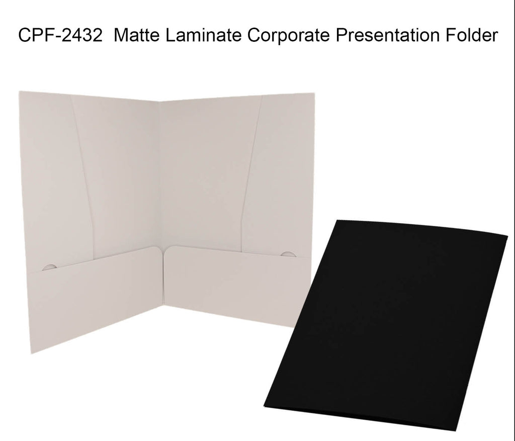 Art Card Matt Laminate Presentation Folder with Namecard slot — AXTRO Gifts